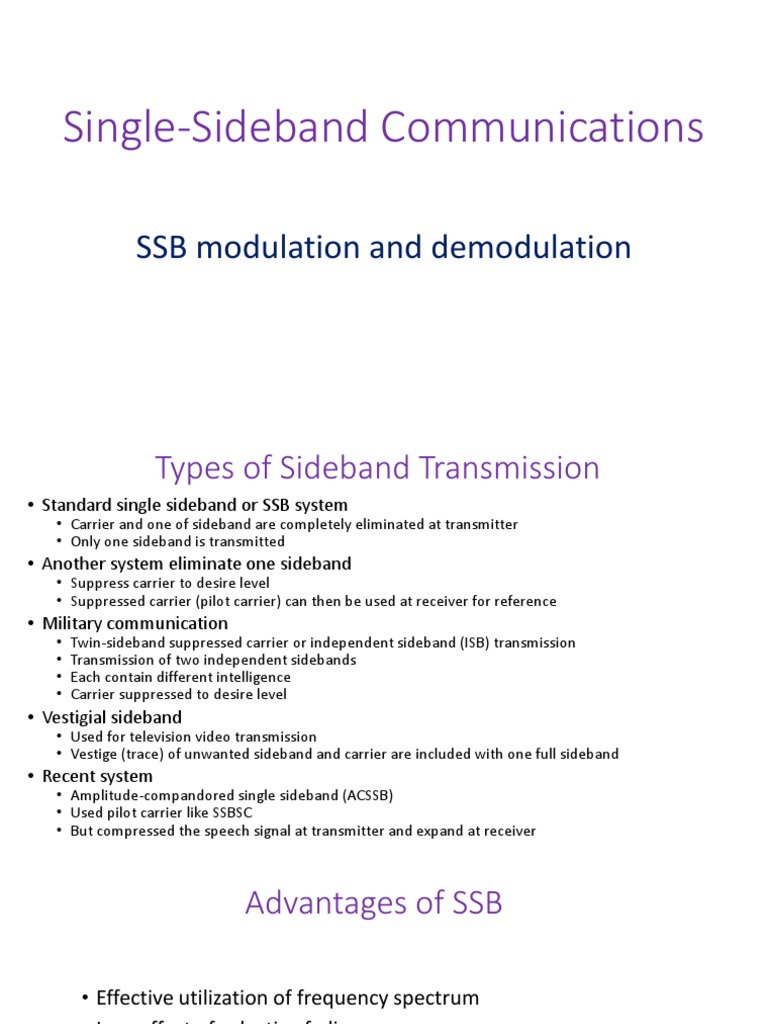 Chapter4 - Single Sideband Communications | PDF | Electronic Filter ...