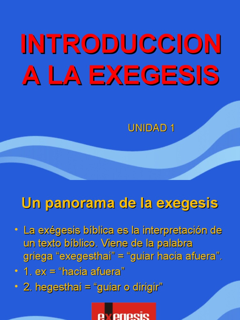 Introducción a la Exégesis Bíblica | PDF | Septuaginta | Biblia