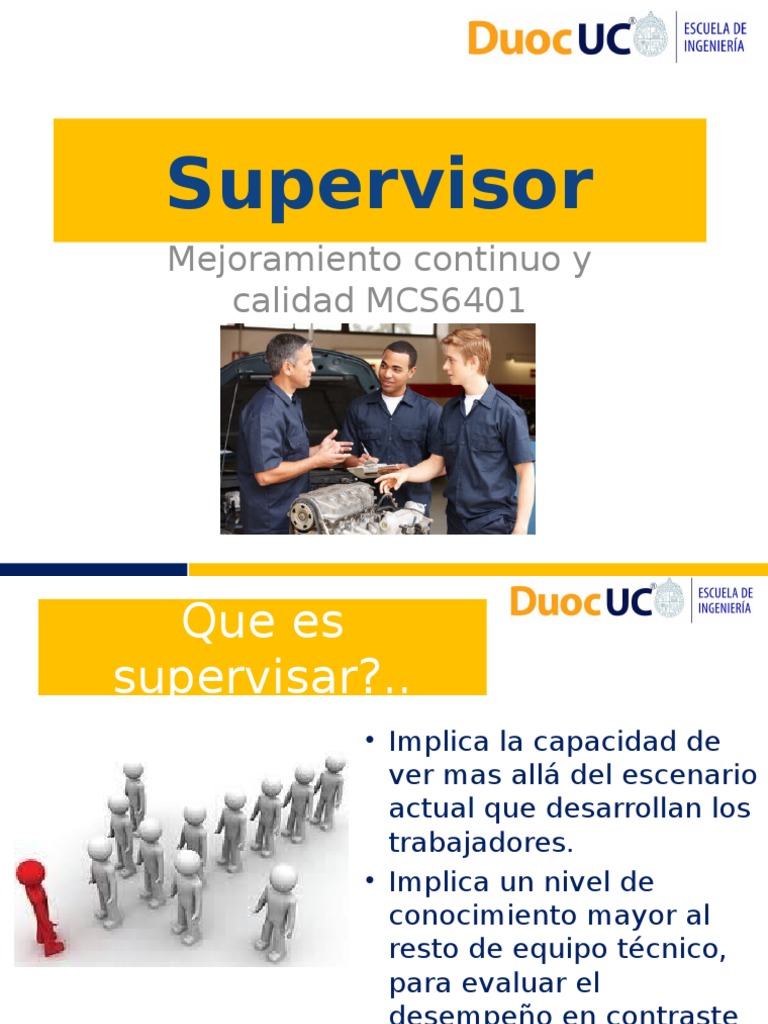 Clase Supervisor | PDF | Conocimiento | Liderazgo