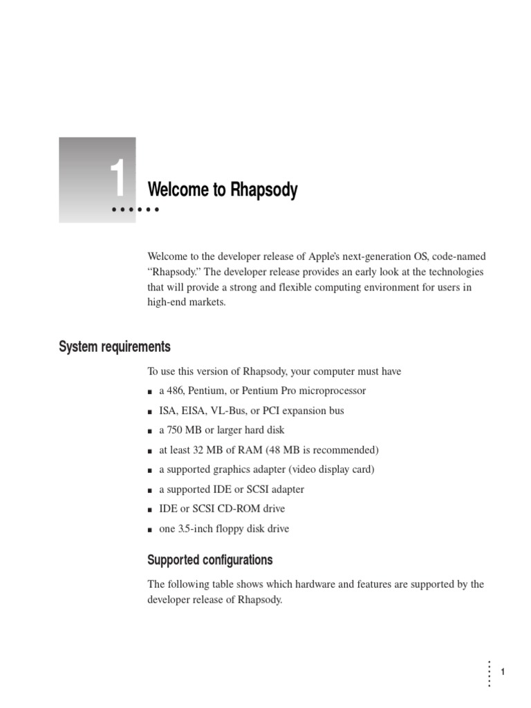 Rhapsody x86 Install Manual | PDF | Booting | Disclaimer