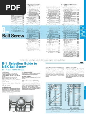 Nsk Ball Screw Catalog Pdf - Catalog Library