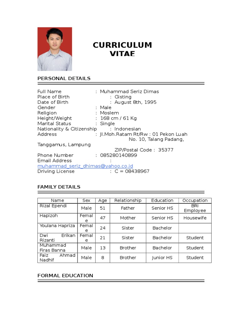 Contoh CV | PDF | Computing | Software
