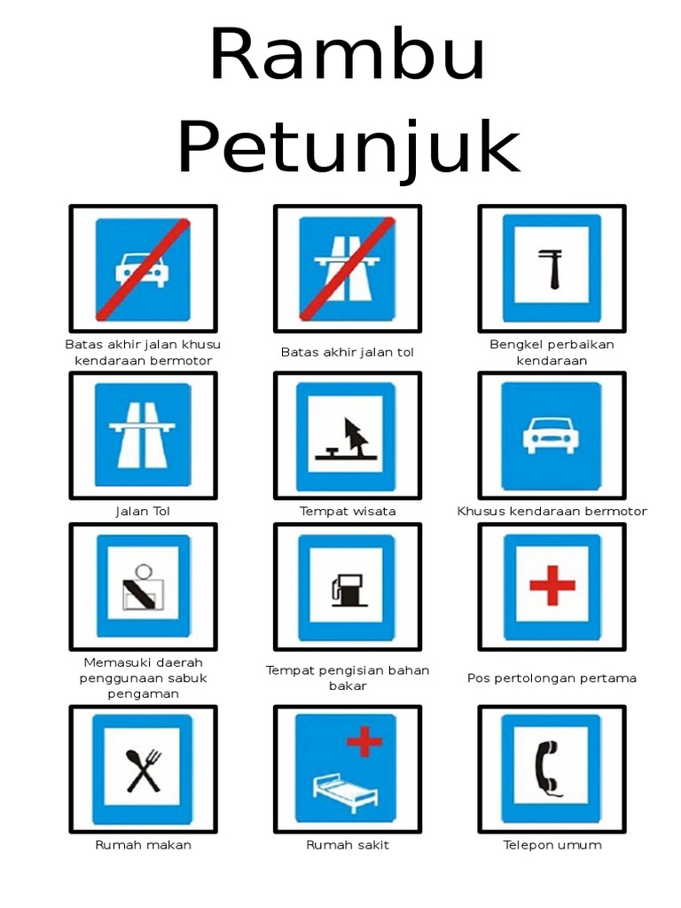 Rambu Petunjuk | PDF