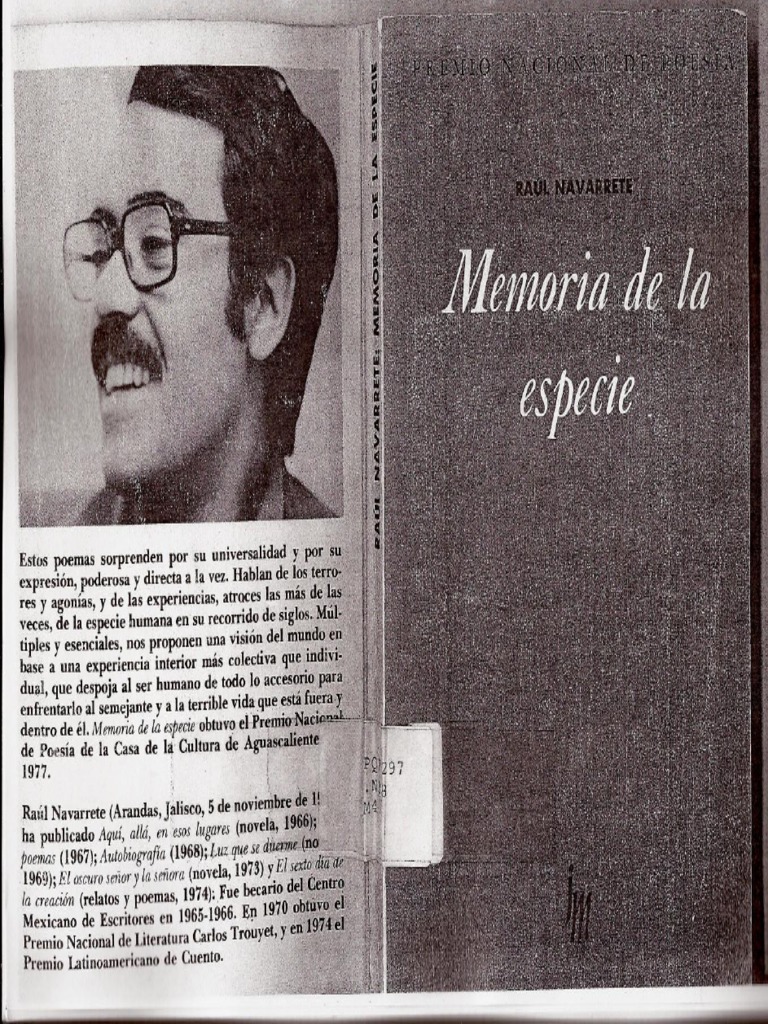 Raúl Navarrete - Memoria de La Especie | PDF