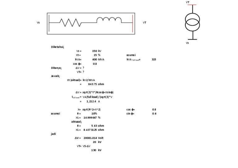 Itung Drop Trafo PDF | PDF