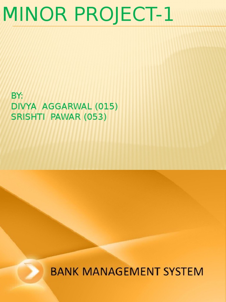 Bank Management System | PDF