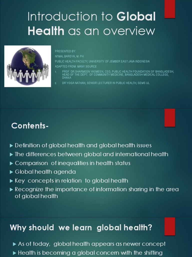 Introduction To Global Health 1 | PDF | Global Health | Poverty