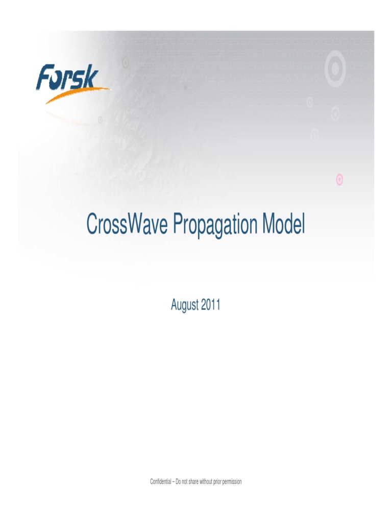 Atoll Crosswave Presentation August2011 | PDF | Radio Propagation | Radio Technology
