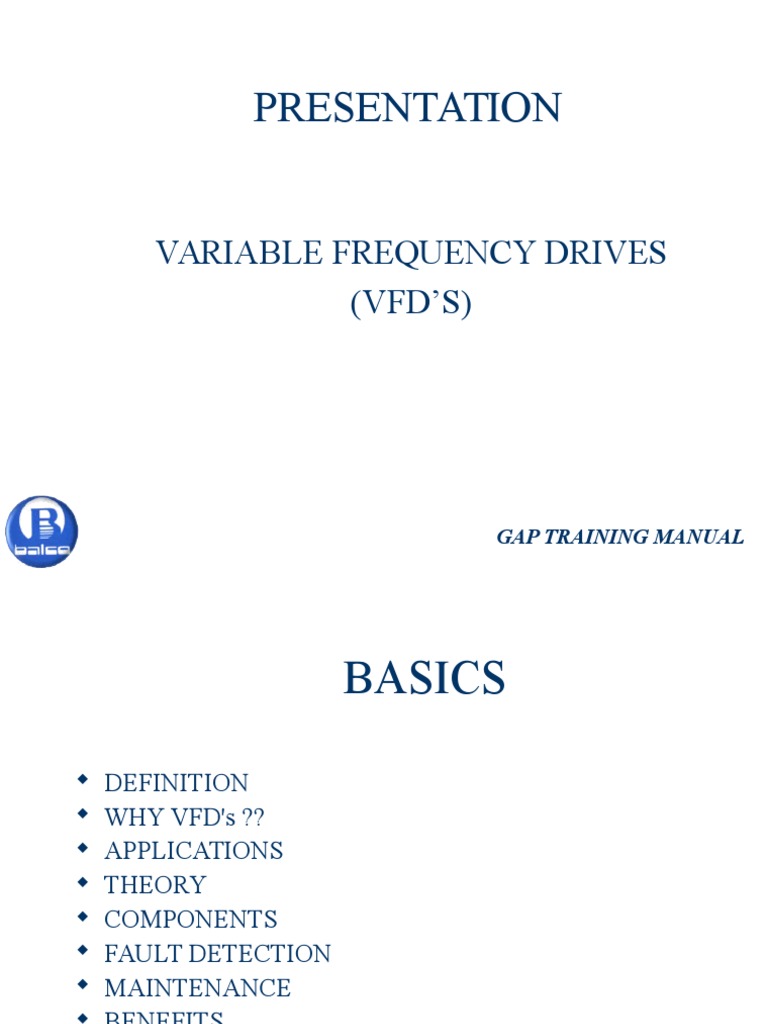 VFD Fundamentals | PDF