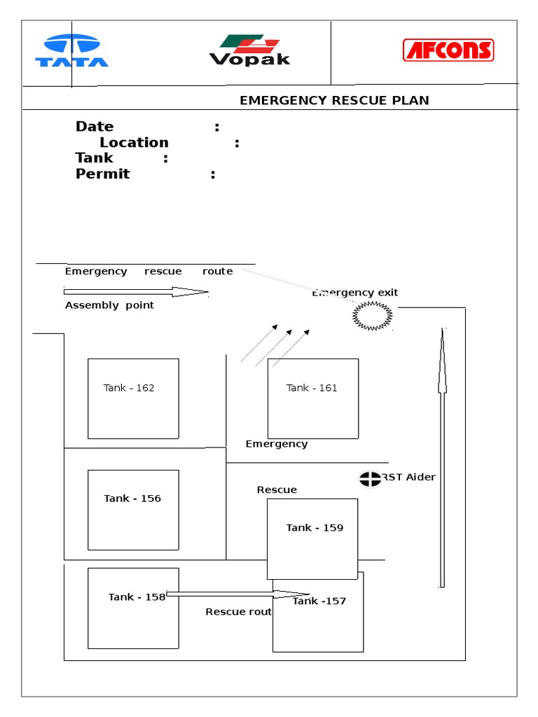 Emergency Rescue Plan Layout | PDF