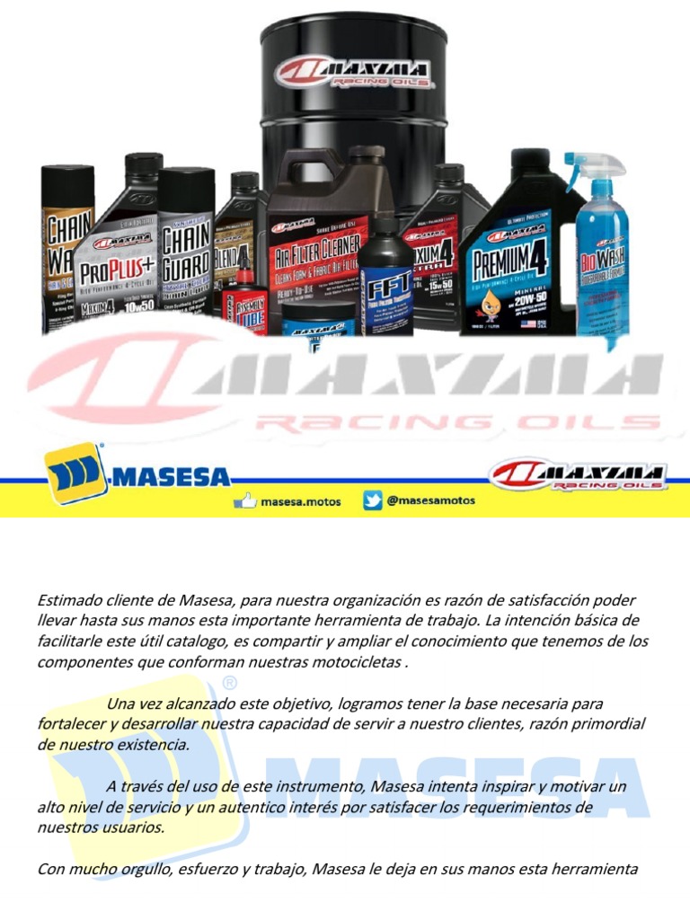 Lubricantes Maxima | PDF | Lubricante | Gasolina
