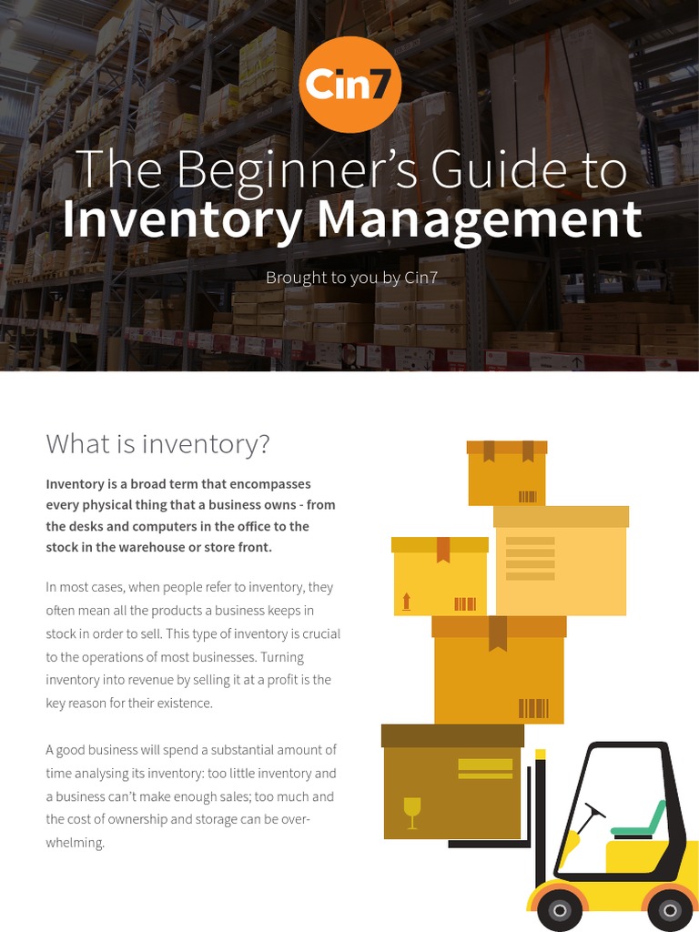Cin7 Inventory Guide PDF | PDF | Point Of Sale | Inventory