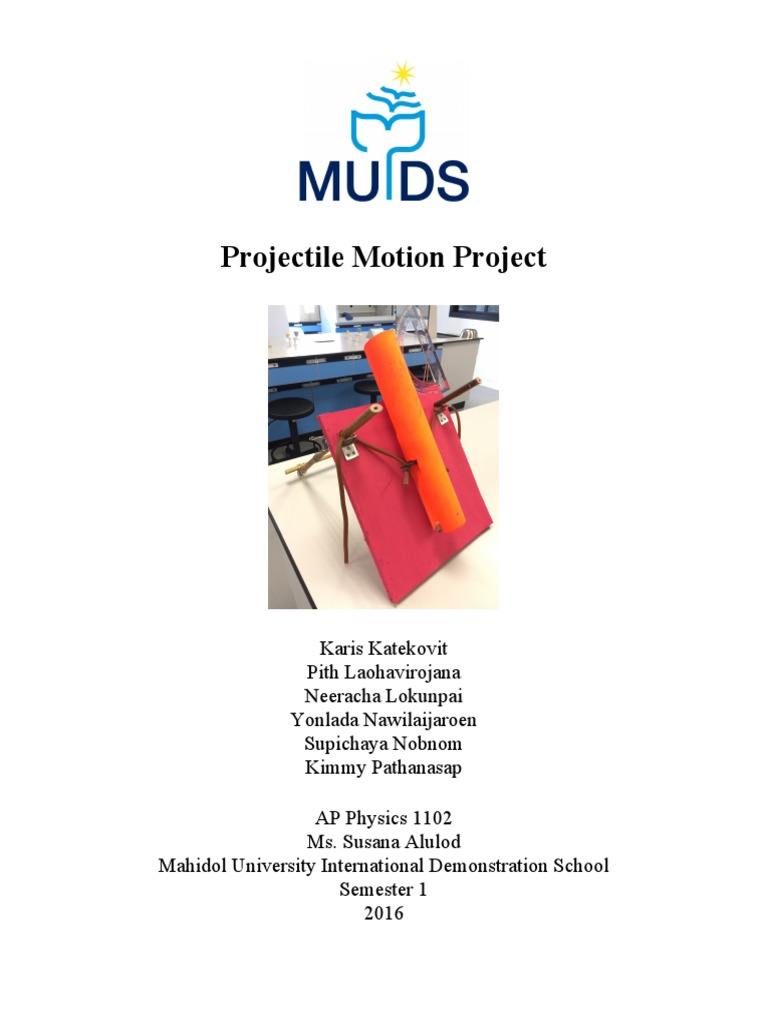Projectile Project | PDF