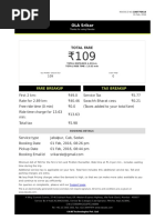 Ola Cabs Receipt | PDF | Invoice | Public Finance
