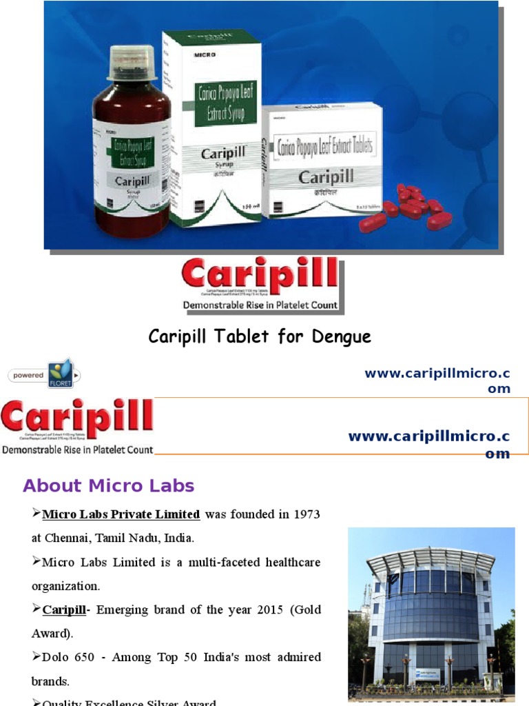 Caripill Tablet For Dengue | PDF