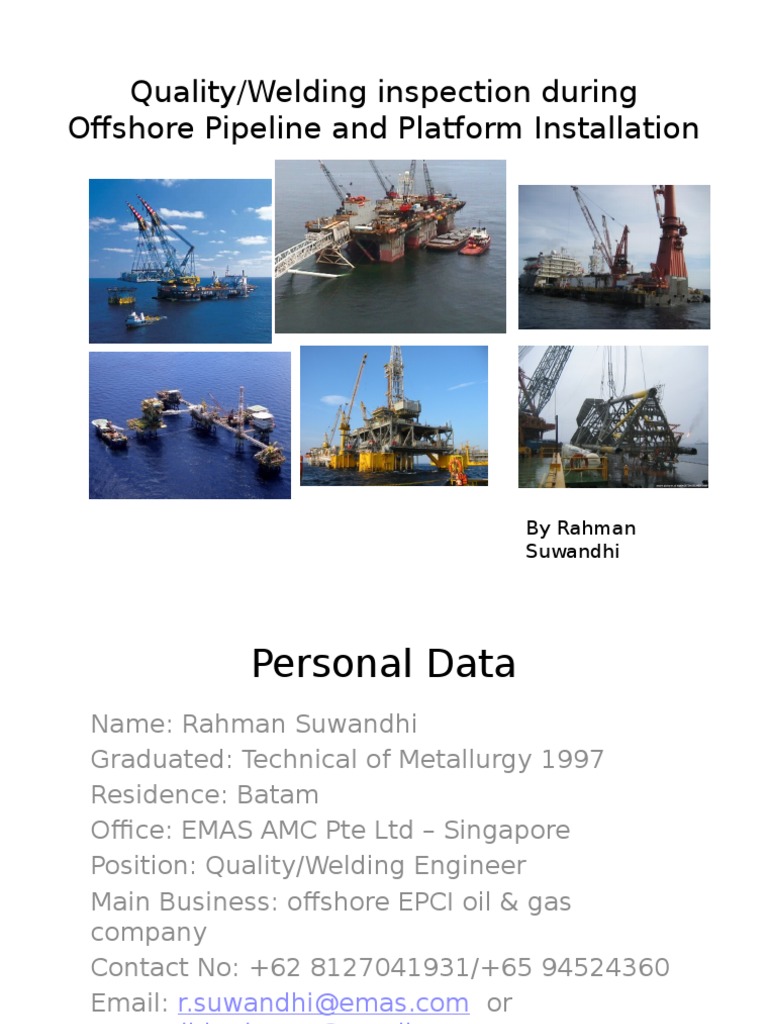 Offshore QC Welding Inspection | PDF