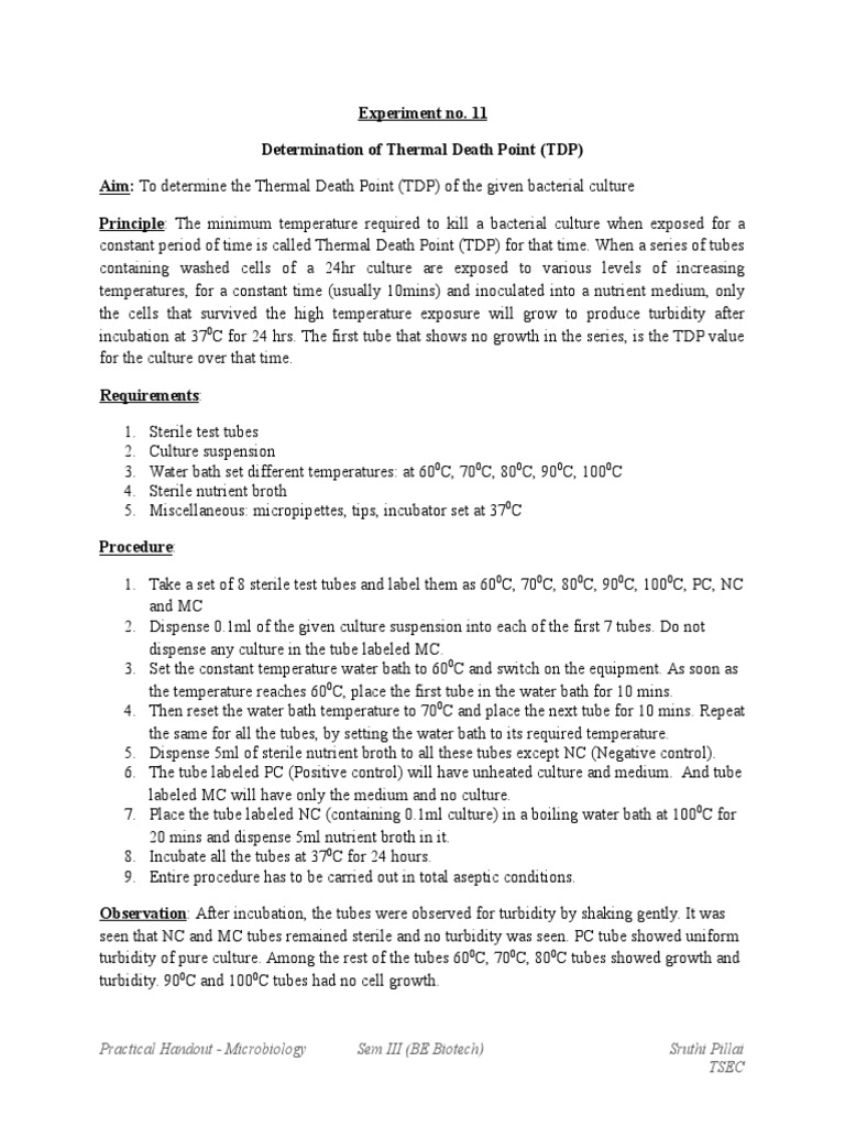 Prac 11 TDP | PDF | Growth Medium | Clinical Pathology