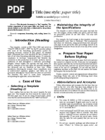 Sage Word Template Guidelines 3 | PDF | Paragraph | Copy Editing