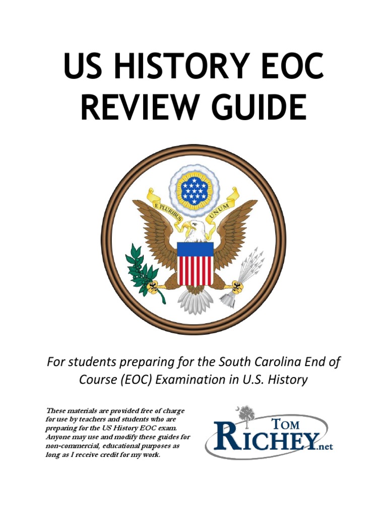 Us History Eoc Review Guide 1 | PDF | Reconstruction Era | United ...