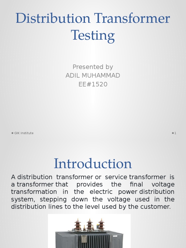 Distribution Transformer | PDF | Transformer | Voltage