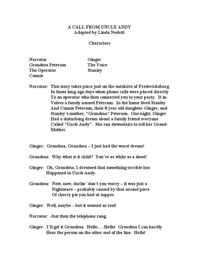 Call Uncle Andy | PDF | Leisure