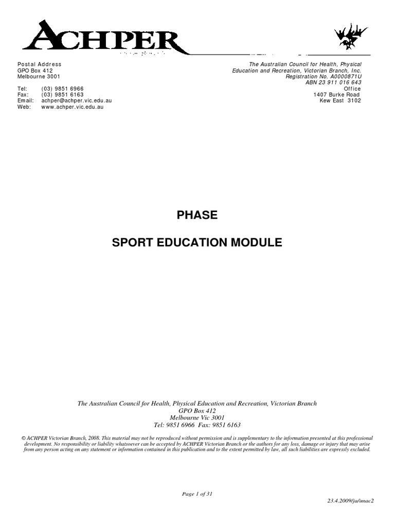 Sepep | PDF | Physical Education | Educational Assessment