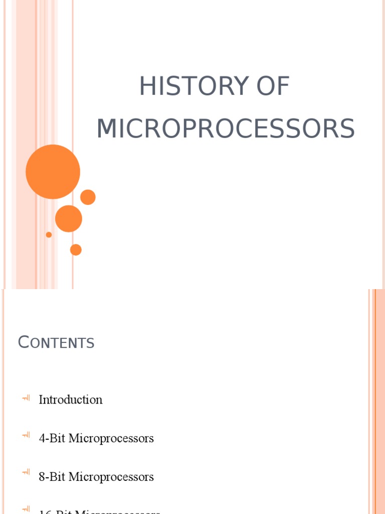 01.evolution of Microprocessors | PDF | Microprocessor | X86 Architecture