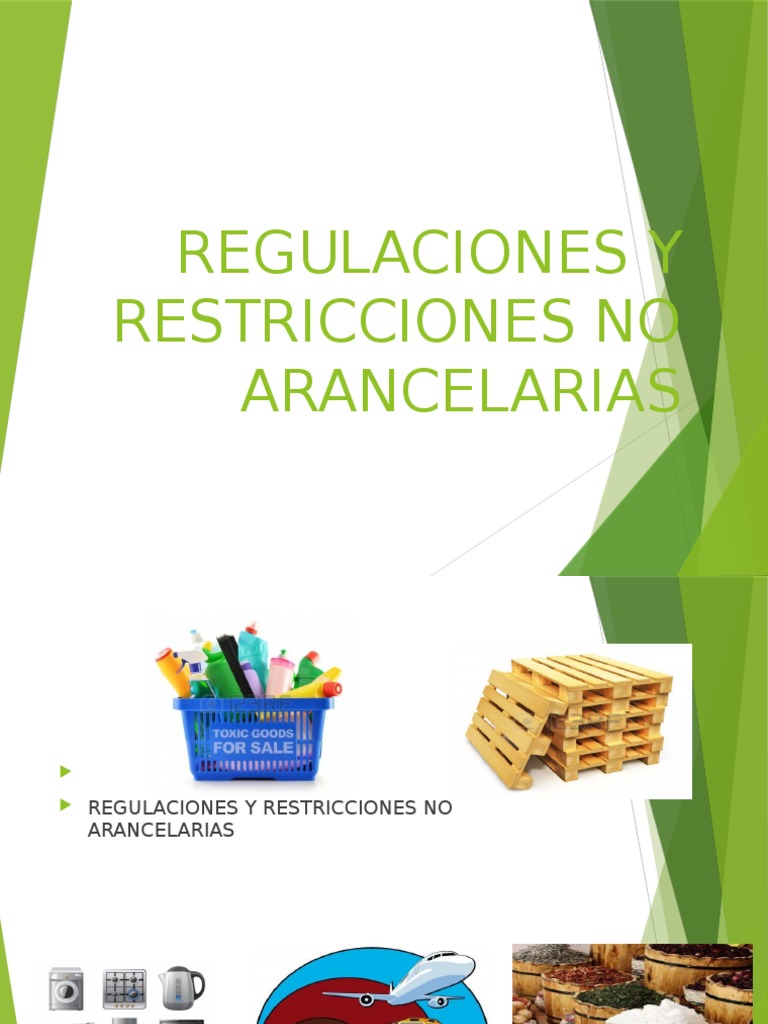 REGULACIONES Y RESTRICCIONES ARANCELARIAS.pptx | Arancel | El comercio ...