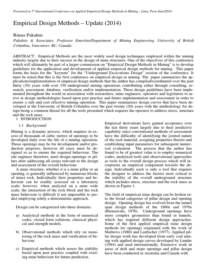 Grupo 5 Empirical Design Methods - Update (2014) | PDF | Design Methods ...