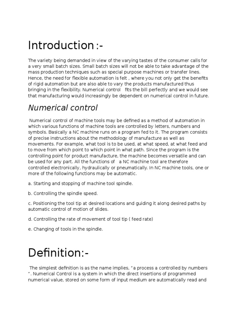 CNC Case Study | PDF