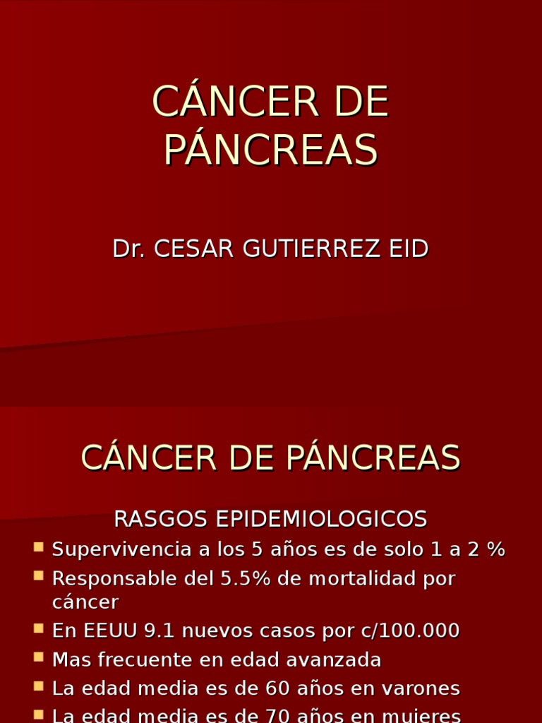 CA de PANCREAS | PDF