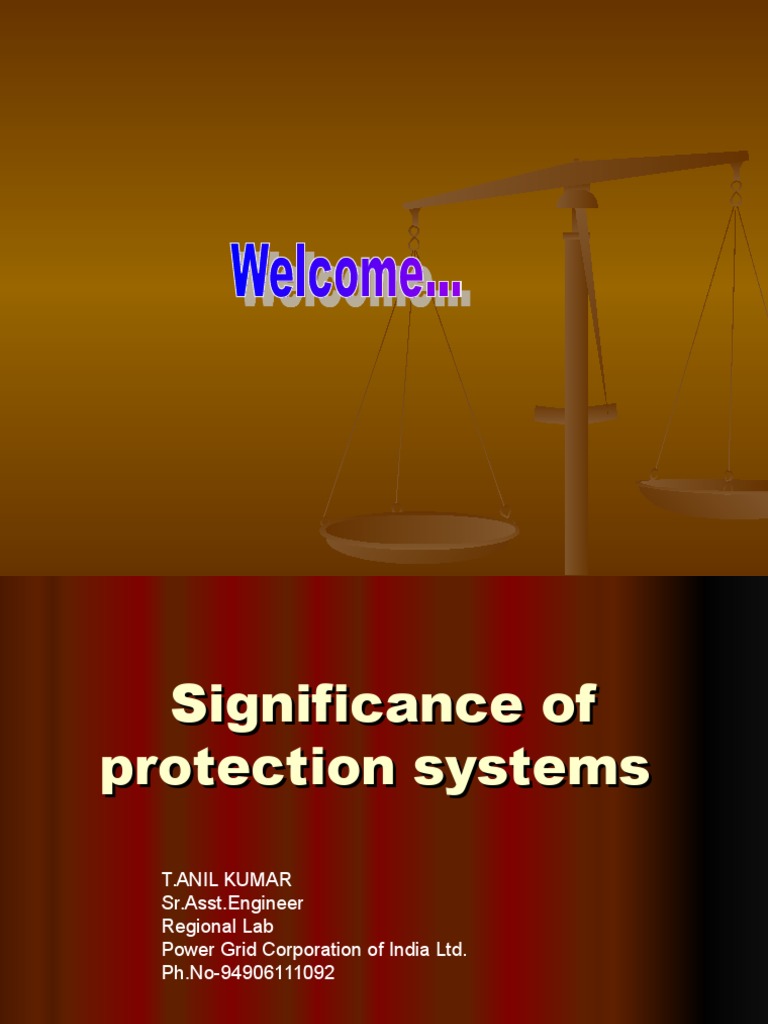Significance of Protection System | PDF | Relay | Transformer