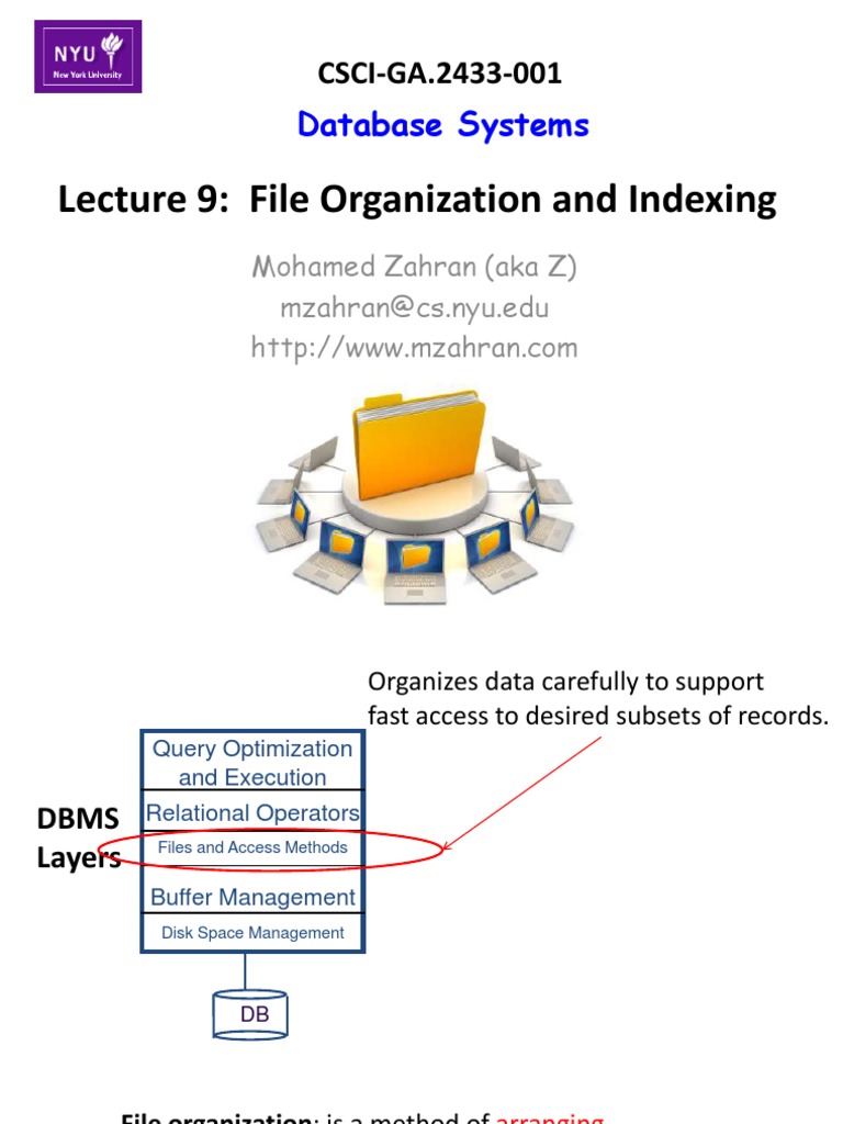 Lesson 9 Lecture9 | Download Free PDF | Database Index | Relational Model