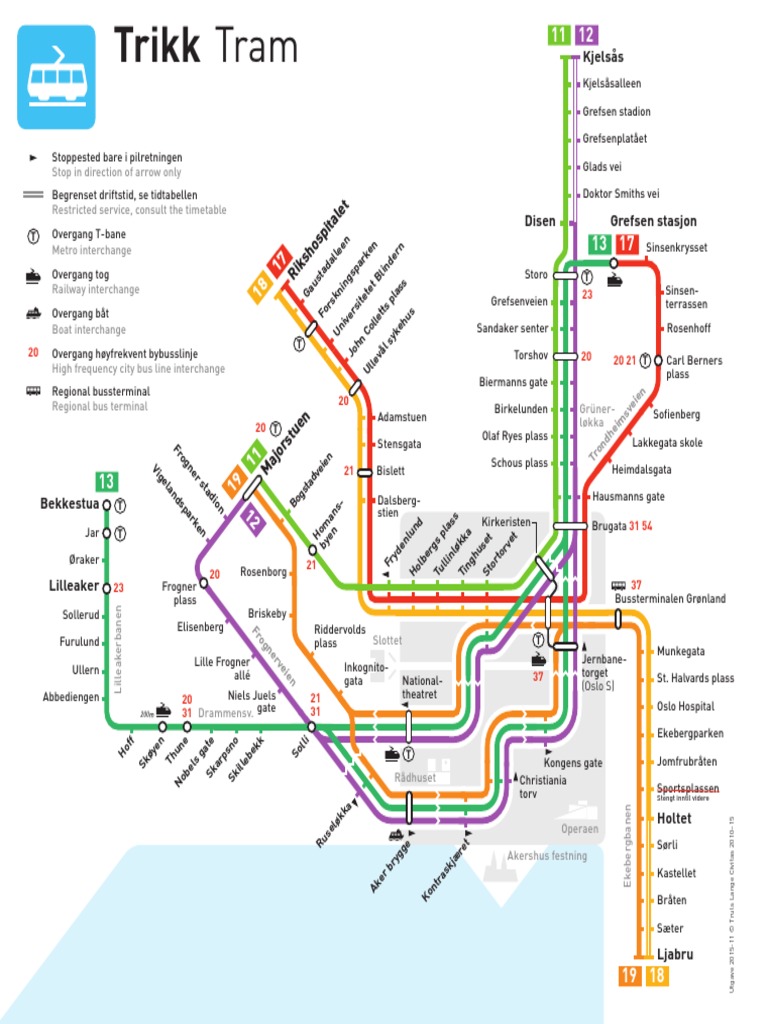 Oslo Tram Map | PDF