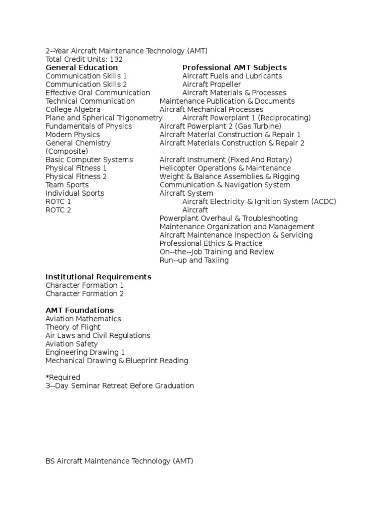 General Education Professional AMT Subjects | PDF | Aircraft | Aerodynamics