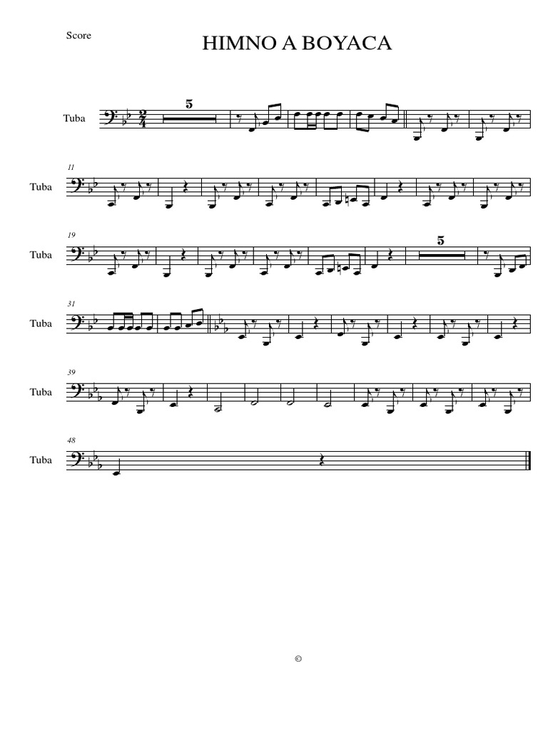 5.himno A Boyaca - Musx | PDF