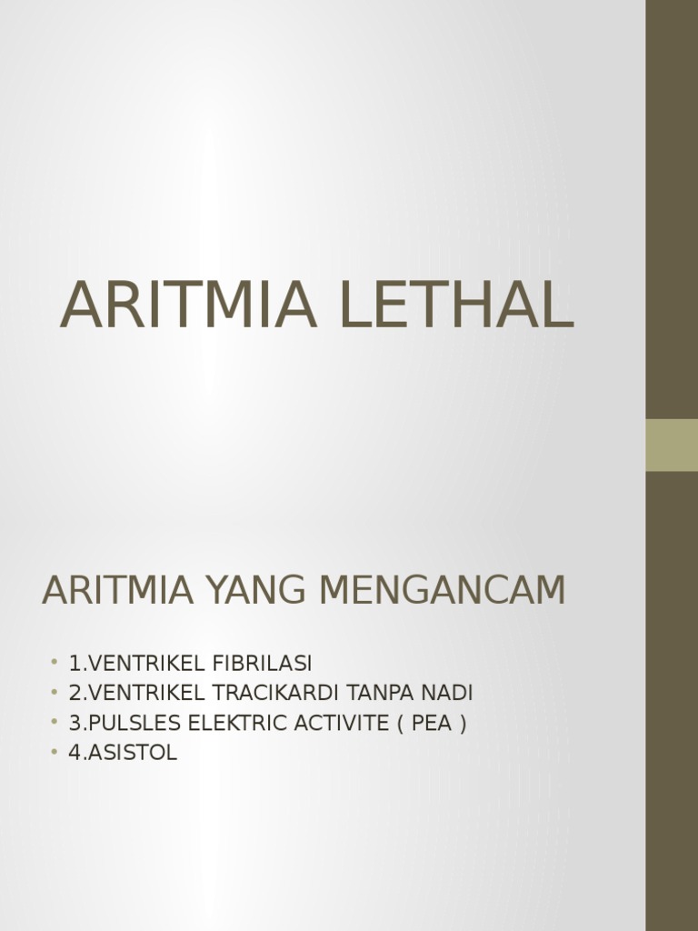 Aritmia Lethal | PDF