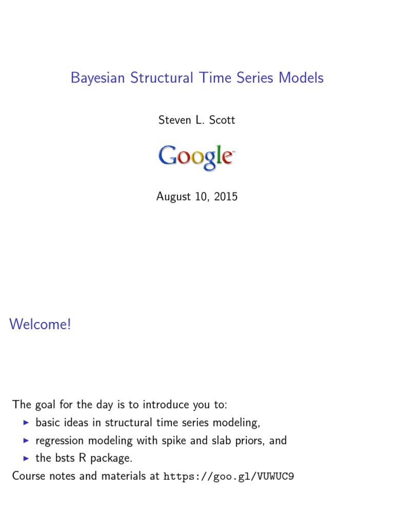 Bayesian Structural Time Series Models | PDF | Normal Distribution | Time Series