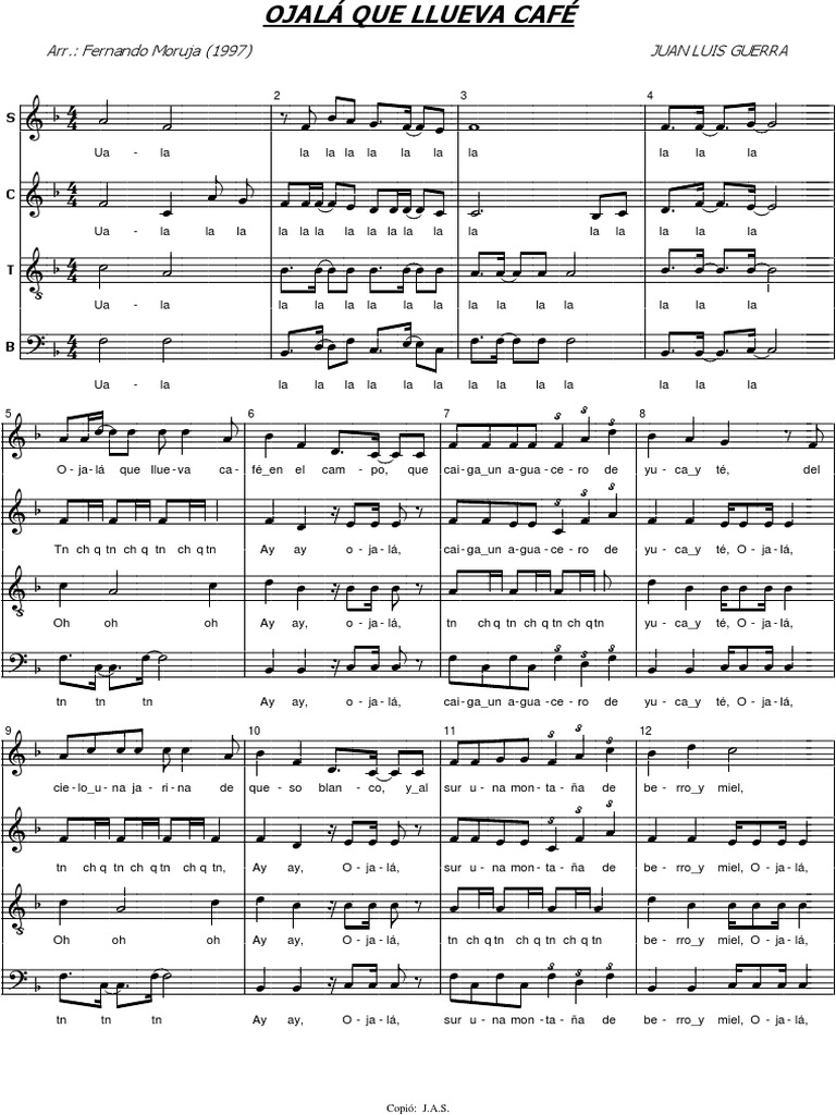 Ojalá Que Llueva Café Moruja 1997 PDF | PDF