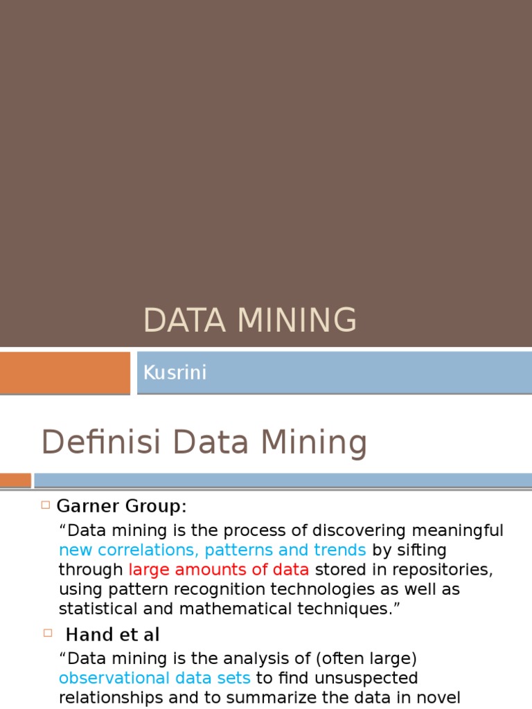 Data Mining | PDF | Data Mining | Statistical Classification