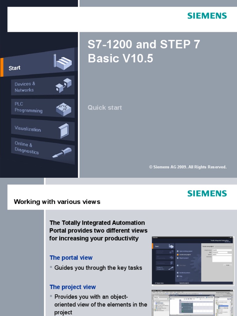 20 Step7 Basic v10.5 Quick Start en v11 | Download Free PDF | User ...