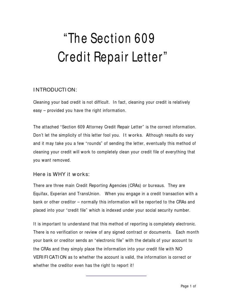 Credit Repair Letter! | PDF | Credit History | Credit Bureau