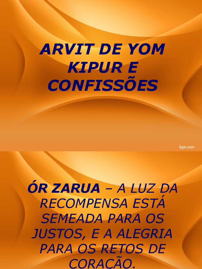 Arvit - Amidá de Arvit - Shacharit - Minchá de Yom Kippur (BSB) | PDF ...
