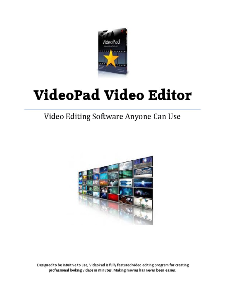 Videopad Video Editor PDF | PDF | Stereoscopy | Video