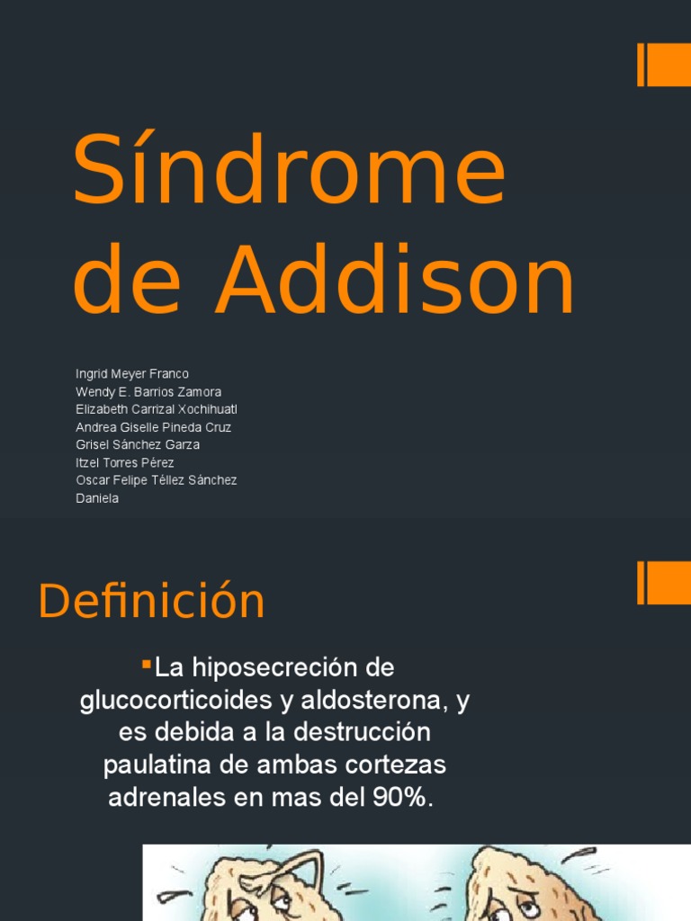 Síndrome de Addison | PDF | Glucocorticoides | Cortisol