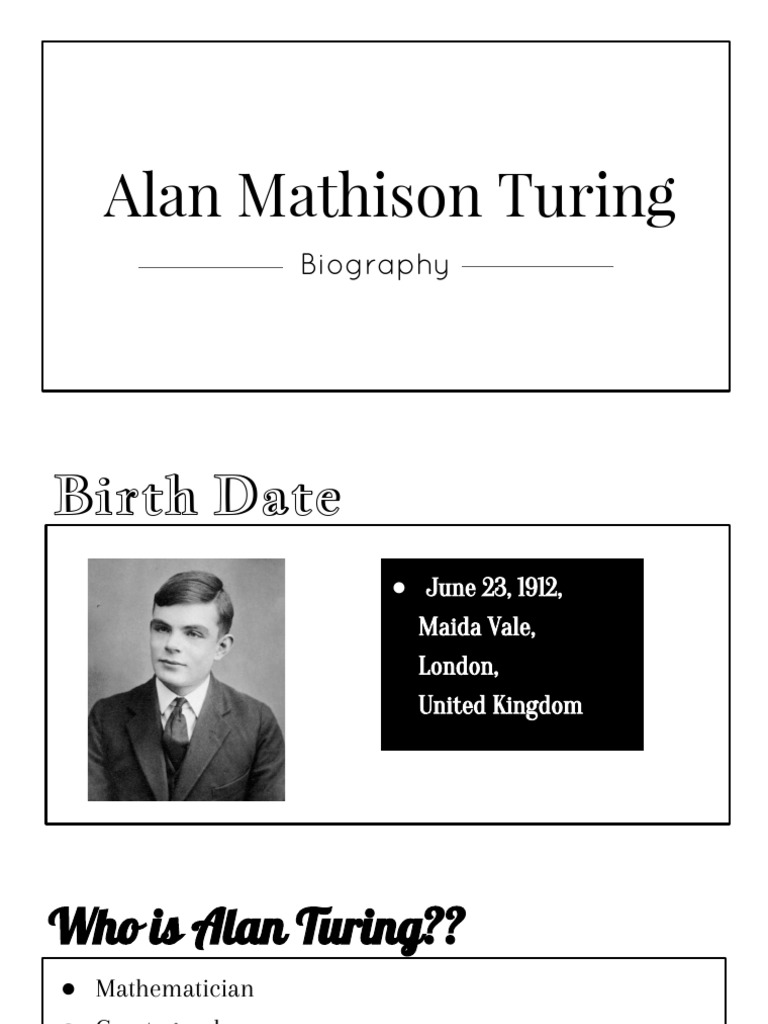 Presentation Alan Turing Pdf