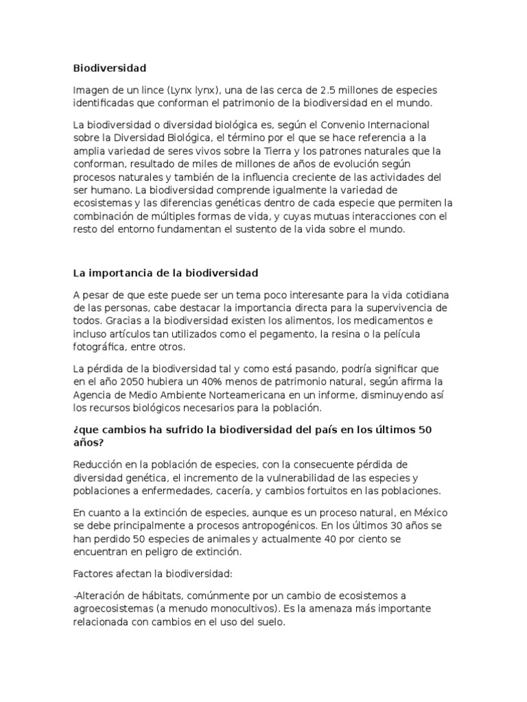 Bio Divers I Dad | PDF | Biodiversidad | Entorno natural