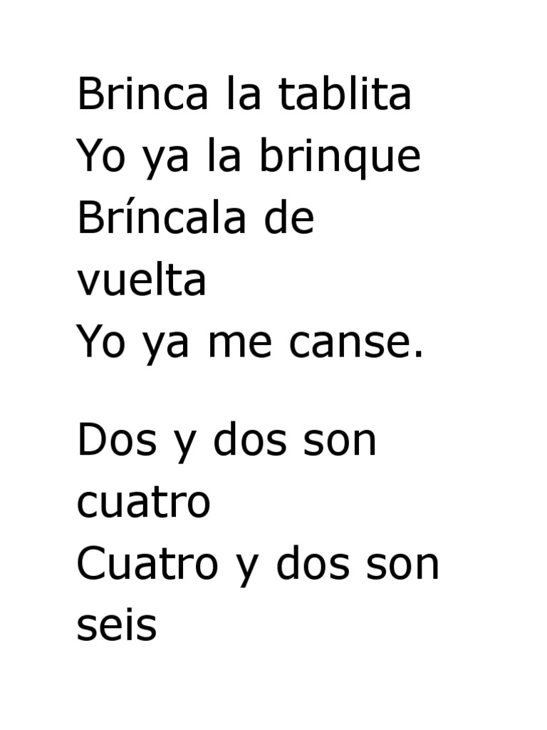 Brinca La Tablita | PDF