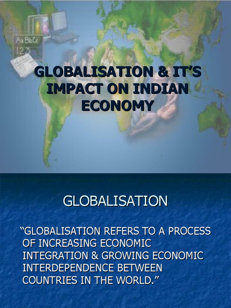 Globalization's Impact on India's Economy | PDF | Economy Of India ...