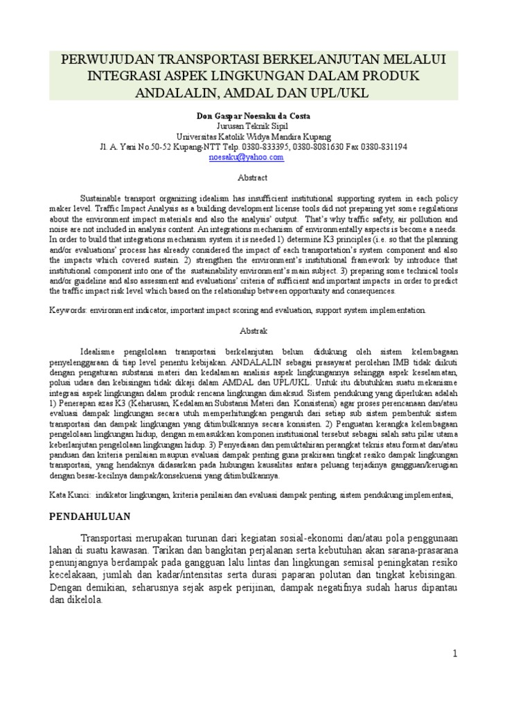 Revisi T009 Review GS Andalalin | PDF